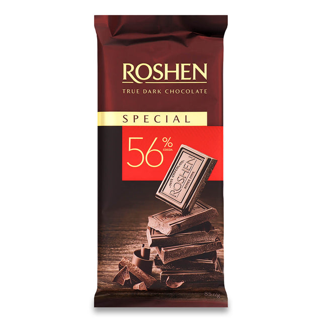 Roshen True Dark Chocolate Special 56% 85g – TastyHouse.Store